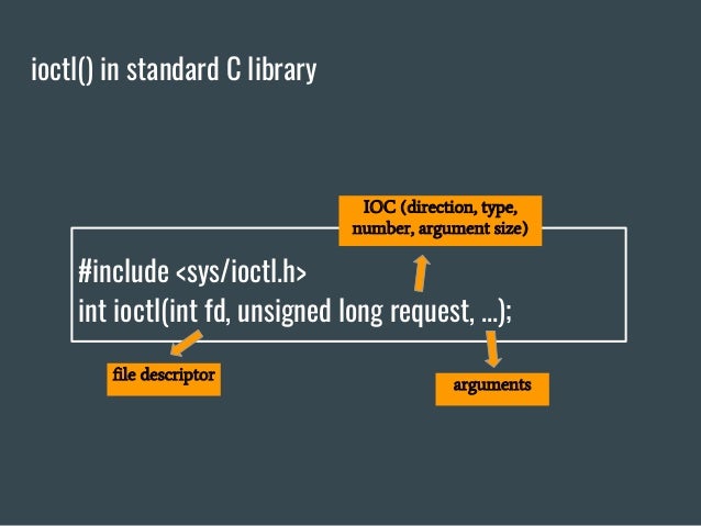 Taipei Py 2018 Control Device Via Ioctl From Python