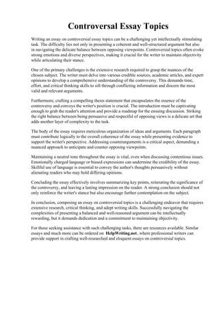 Controversal Essay Topics.pdf