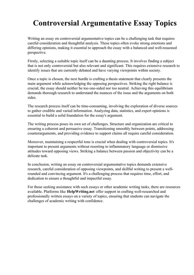 Controversial Argumentative Essay Topics pdf Free Download Controversial Argumentative Essay Topics pdf Free Download