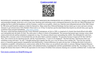 Controversial Art | PPT