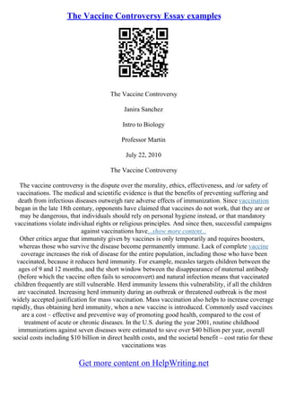 Controversial Essays | PDF