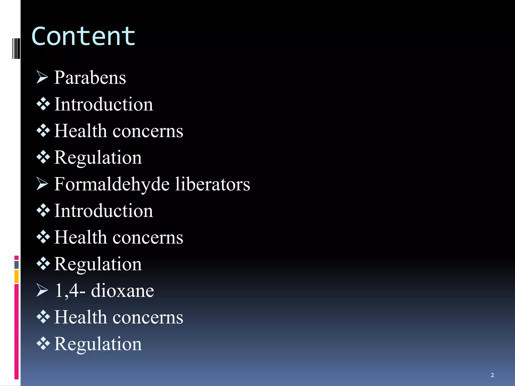 Controversial ingredients | PPTX