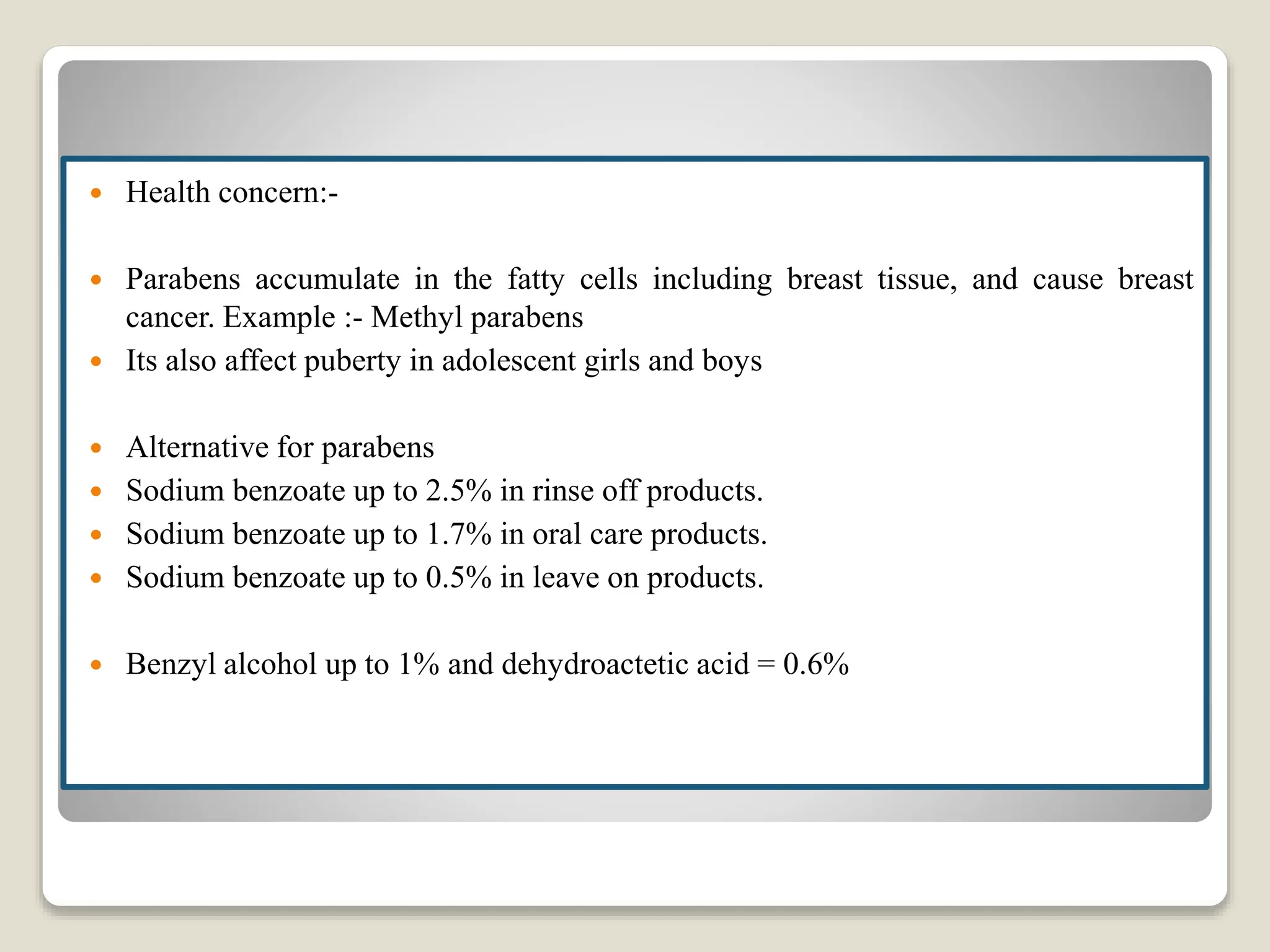 Title :- CONTROVERSIAL INGREDIENTS..pptx