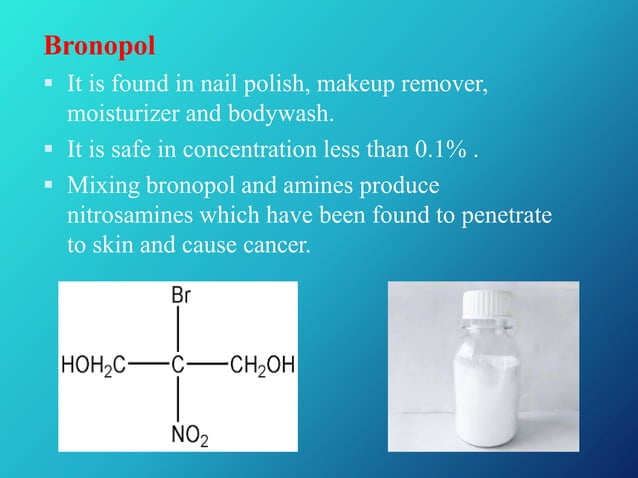 Controversial ingredients of cosmetics | PPTX