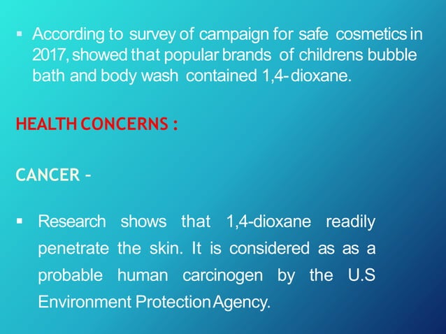 Controversial ingredients of cosmetics | PPTX