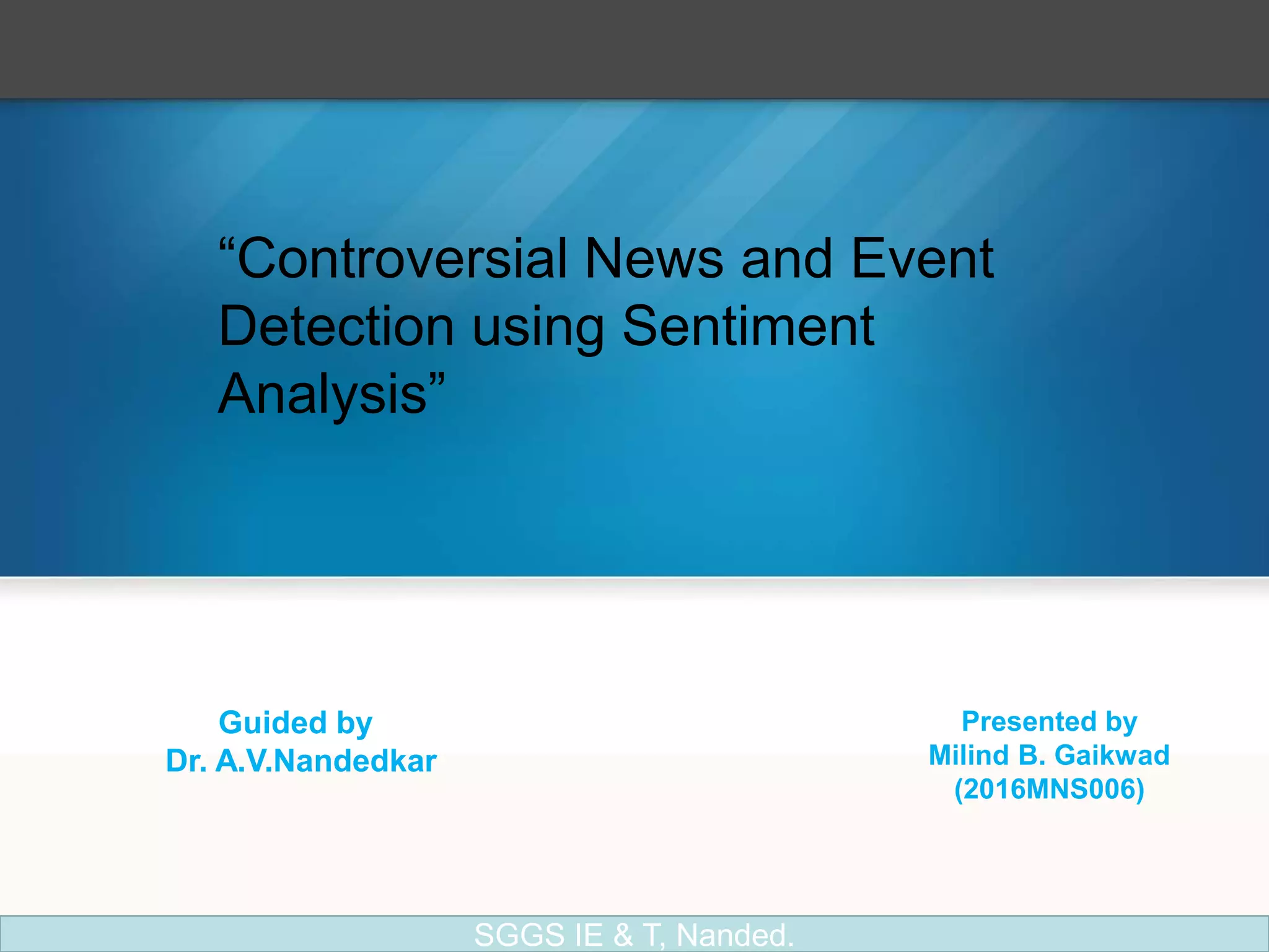Controversial news detection | PPTX