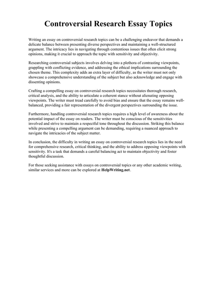 Controversial Research Essay Topics.pdf
