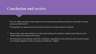 Controversies and interpretations of civil rights | PPT