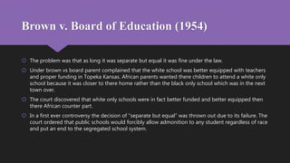 Controversies and interpretations of civil rights | PPT