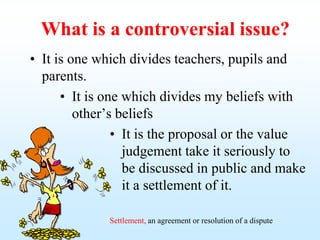 Controversies in teaching | PPTX