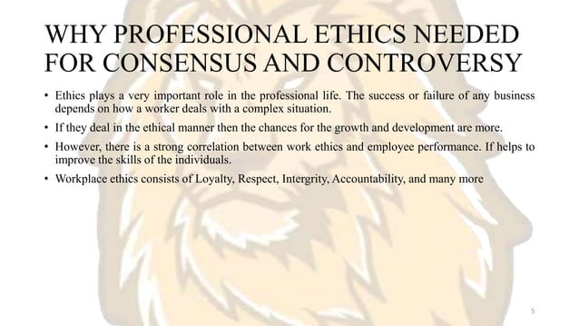 Controversy and consensus | PPTX | Professional School | Postgraduate Education