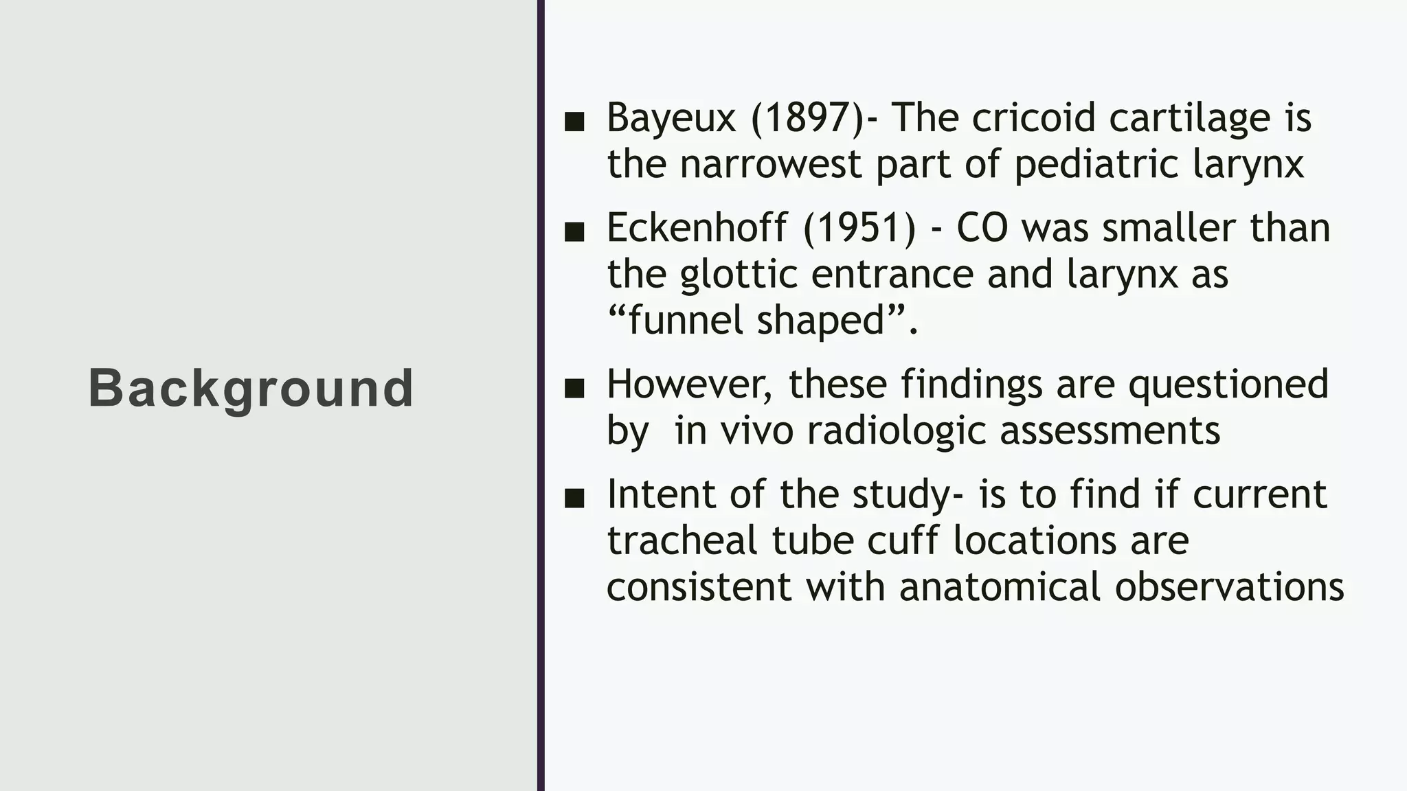 Controversy of uris and ett in pediatric copy.pptx | Lung and ...