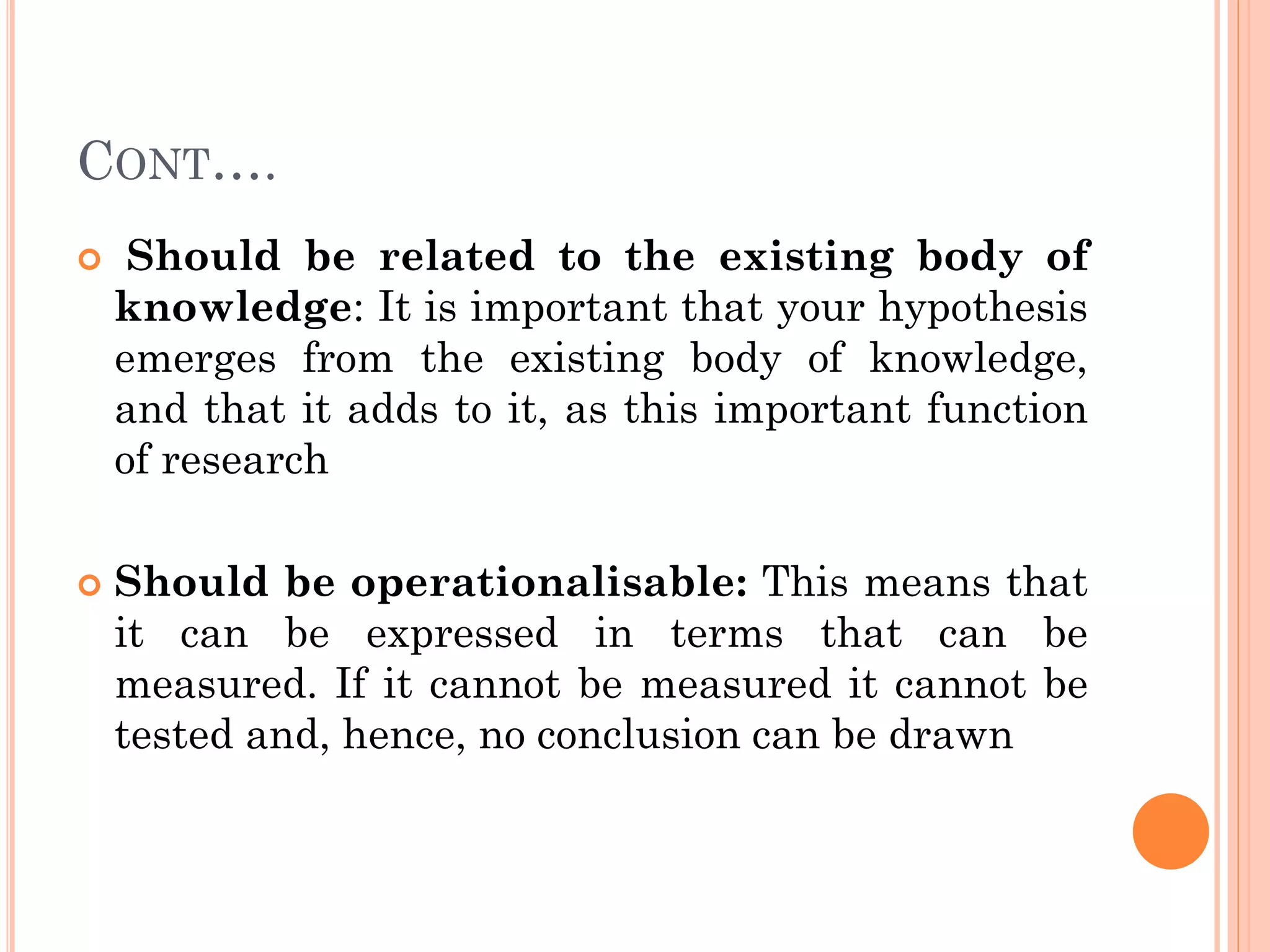 Contructing hypothesis | PDF