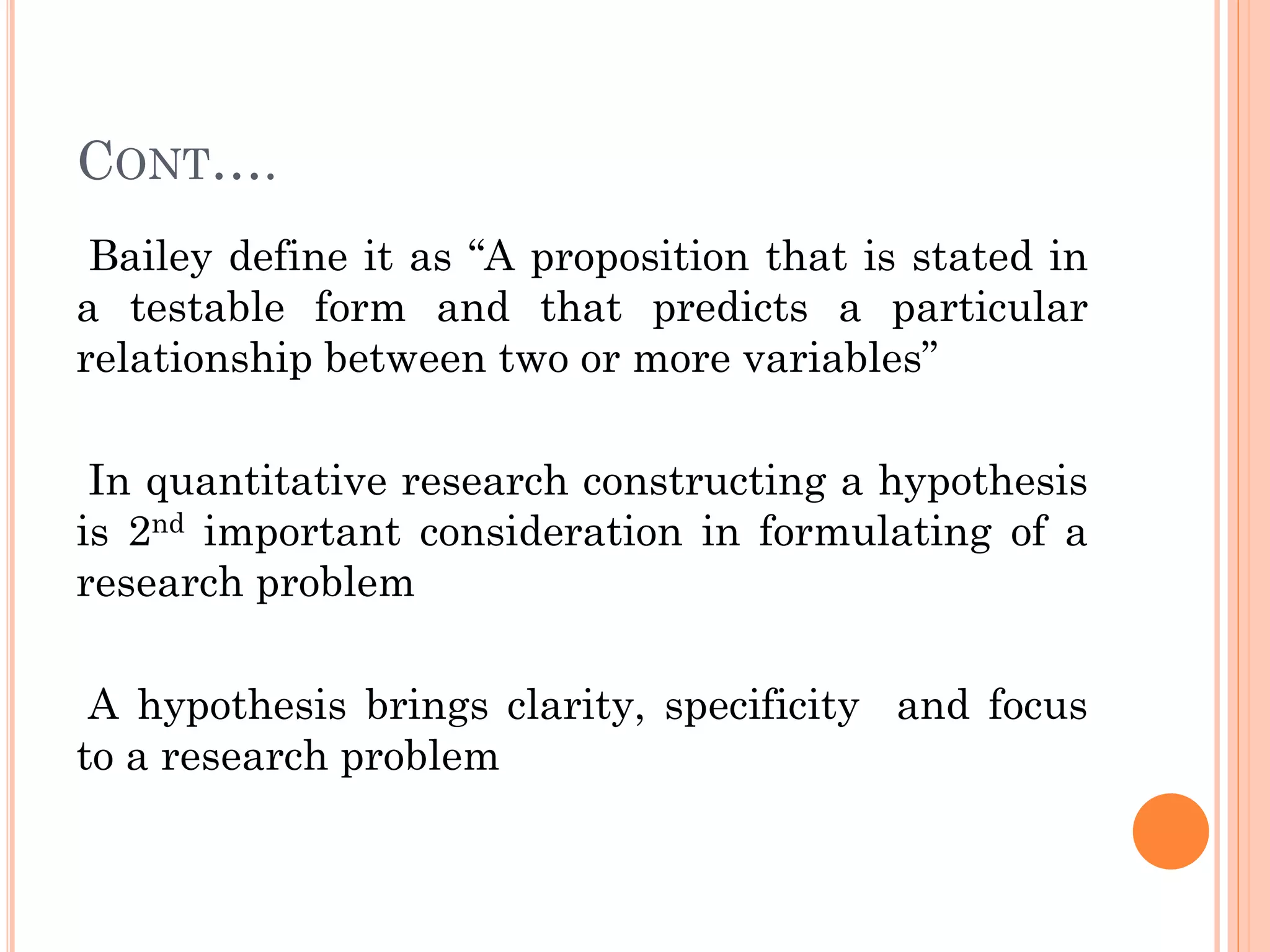 Contructing hypothesis | PDF