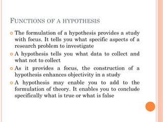 Contructing hypothesis | PDF