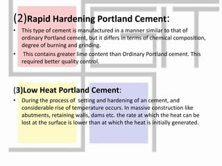 Contruction material cement | PPTX