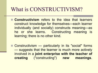Contructivism | PPTX