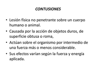 Contusiones 2 | PPTX