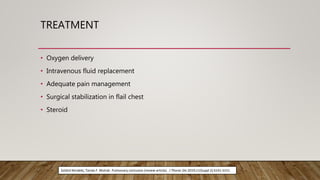 pulmonary contusion | PPTX