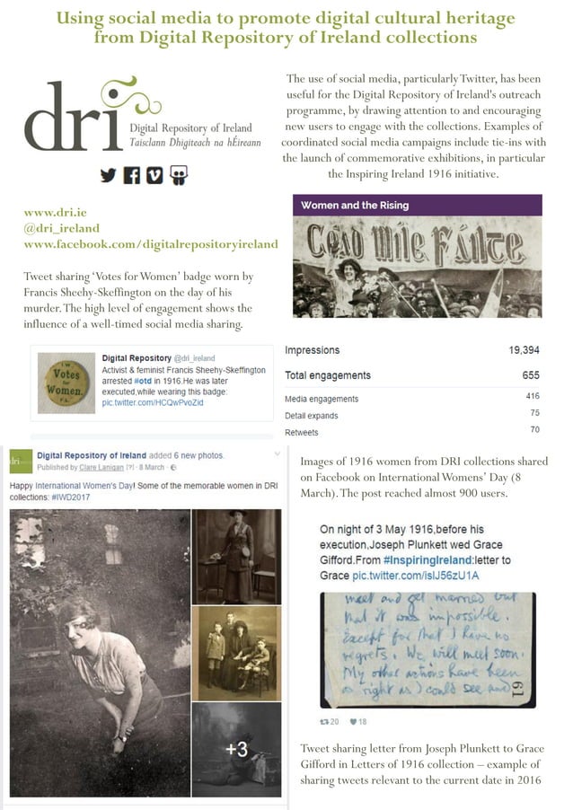 ‘Using Social Media to promote digital cultural heritage’ (Poster) | PDF