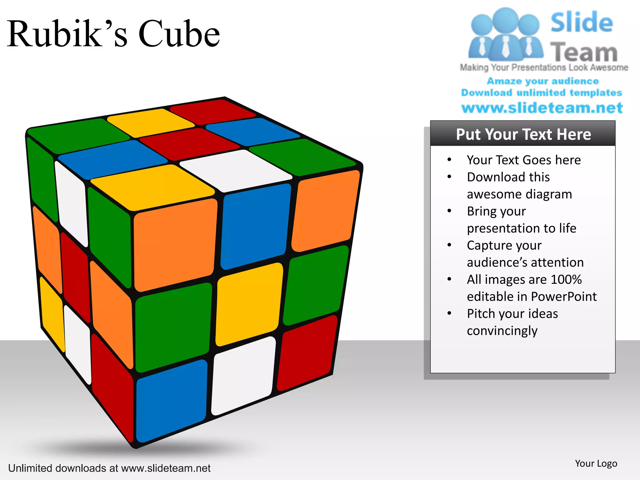Conundrum rubik's cube power point slides and ppt diagram templates | PDF