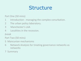 Managing the Complex Conurbation | PPT