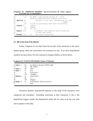 Conversation Analysis: Directness in NNS's Dispreferred Responses | PDF