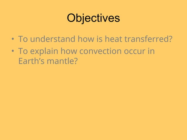 Convection current in the mantle power point | PPT | Geology | Science
