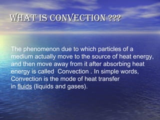 Convection | PPT | Weather | Science