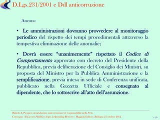 Legislazione Anticorruzione. Le Responsabilità nella Pubblica Amministrazione 1 | PDF | Legal ...