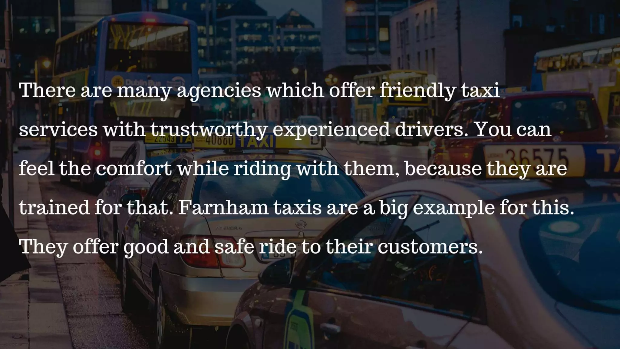 Convenience of taxis | PPTX