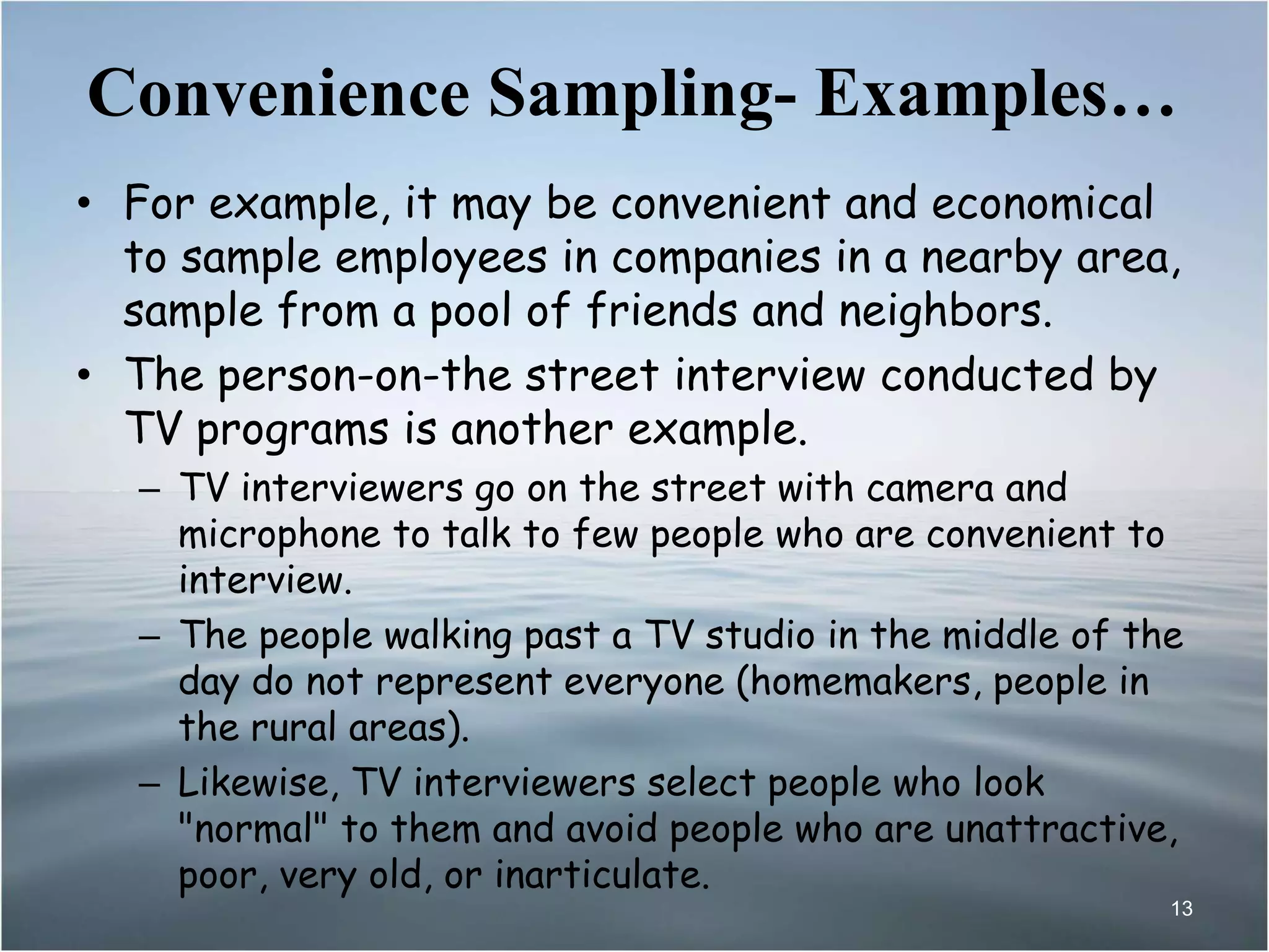 Convenience sampling | PPTX