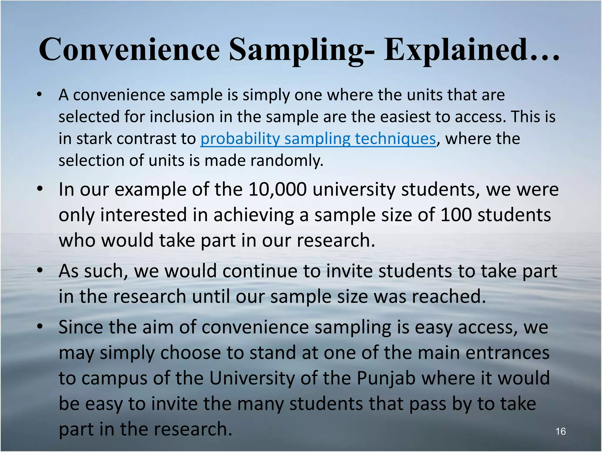 Convenience sampling | PPTX
