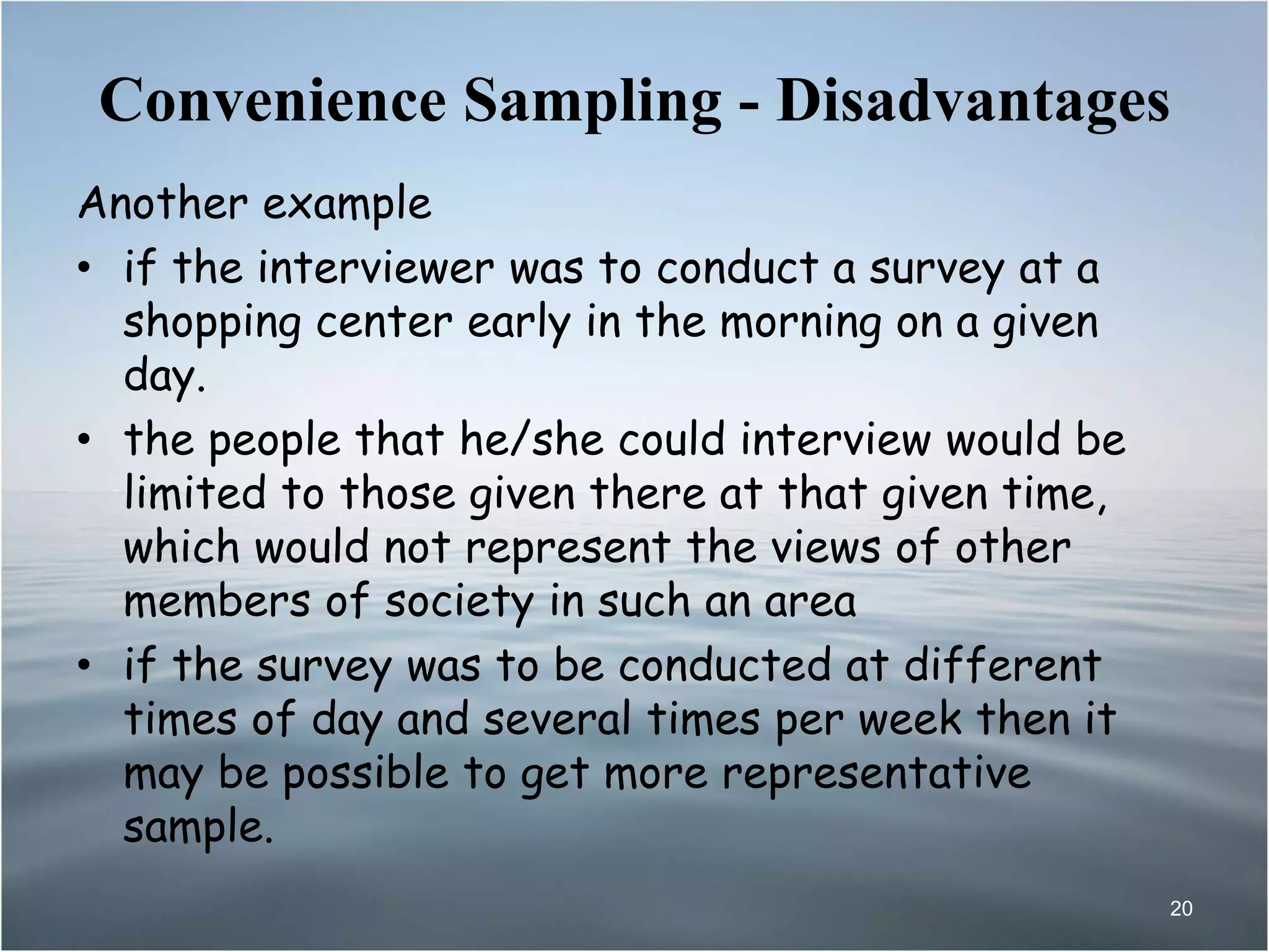 Convenience sampling | PPTX