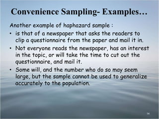 Convenience sampling | PPTX