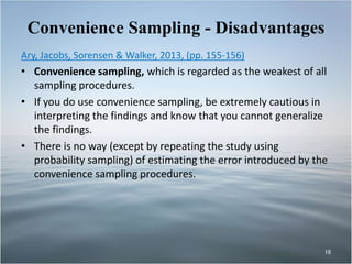 Convenience Sampling