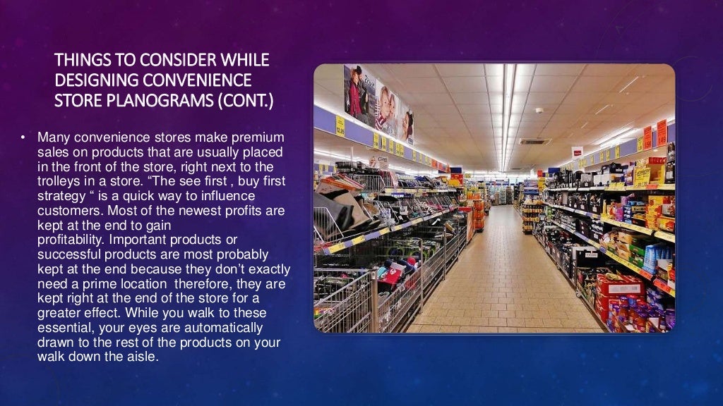 Convenience Store Planograms