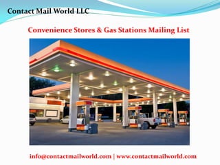 Convenience stores & gas stations mailing list | PPT