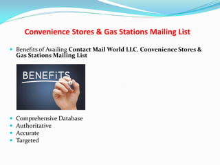 Convenience stores & gas stations mailing list | PPT