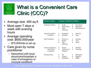 Convenient Care Clinics | PPT | Infectious Diseases | Diseases and ...