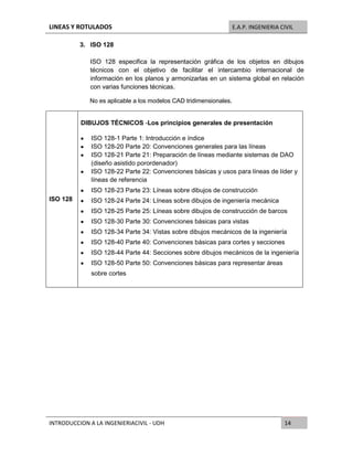 Convenios del ansi sobre trazado de lineas y rotulados | DOCX