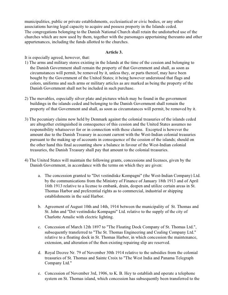 Convention Between The United States And Denmark