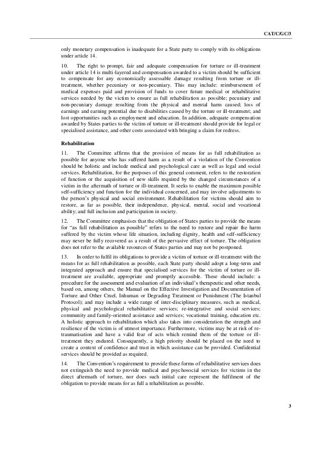Convention Against Torture And Other Cruel Inhuman Or Degrading Trea…