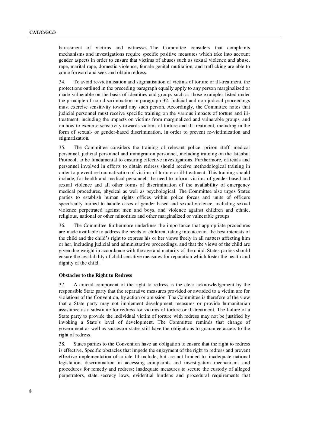 Convention Against Torture And Other Cruel Inhuman Or Degrading Trea…
