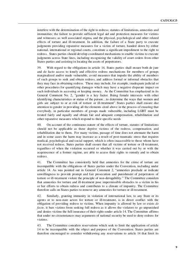 Convention Against Torture And Other Cruel Inhuman Or Degrading Trea…