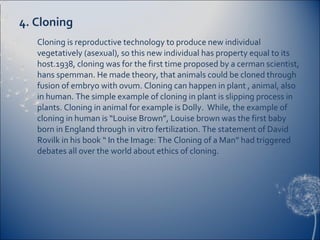 Conventional and modern biotechnology | PPT
