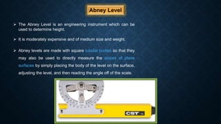 Conventional and modern surveying instruments | PPTX