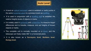 Conventional and modern surveying instruments | PPTX