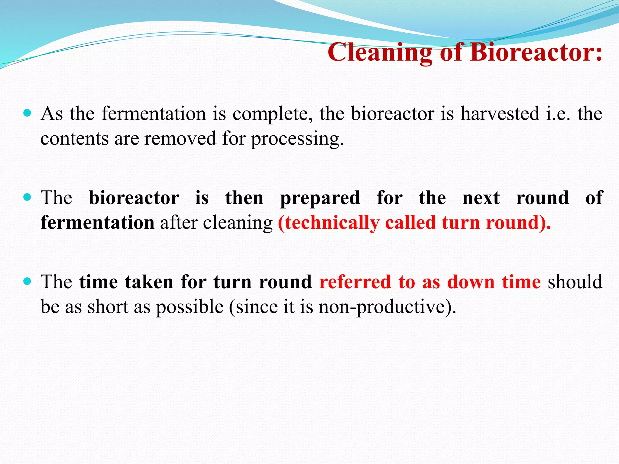 Conventional bioreactor and their components | PPTX