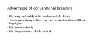 conventional plant breeding in new era .pptx